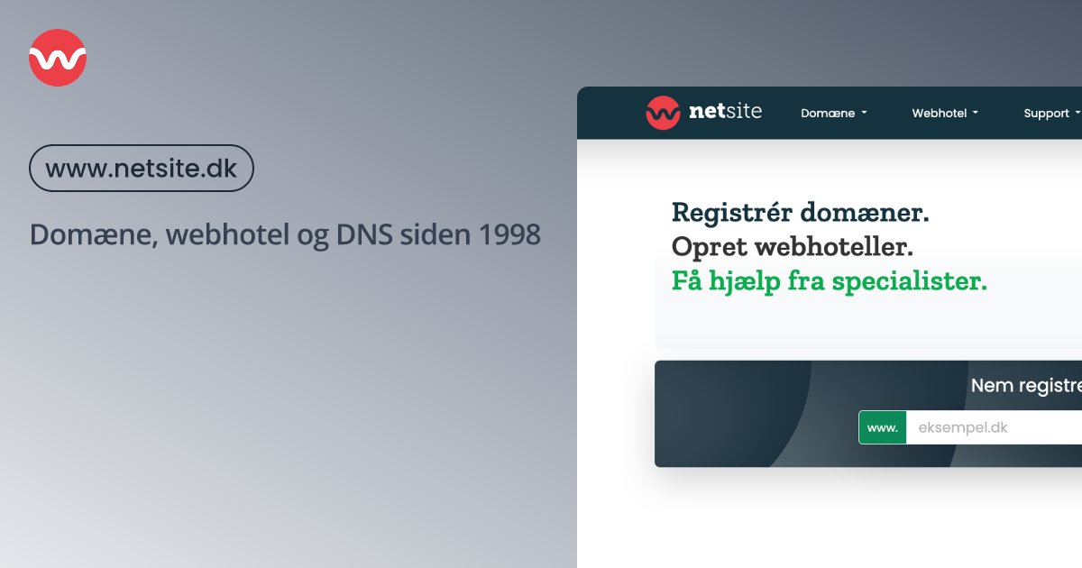 Information om virksomheden Netsite A/S